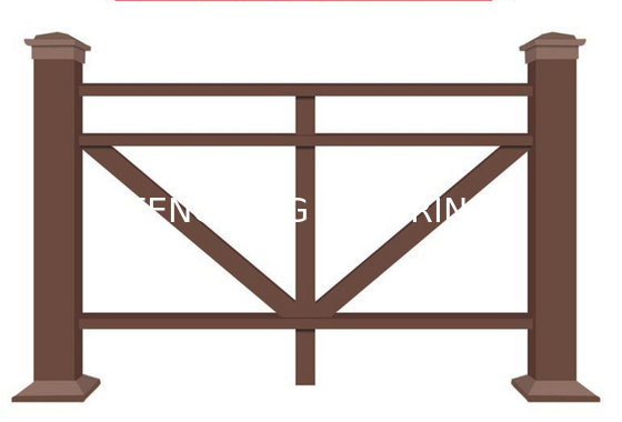 WPE plastic wood fence Plastic wood fence landscape material Environmental outdoor wpc fence