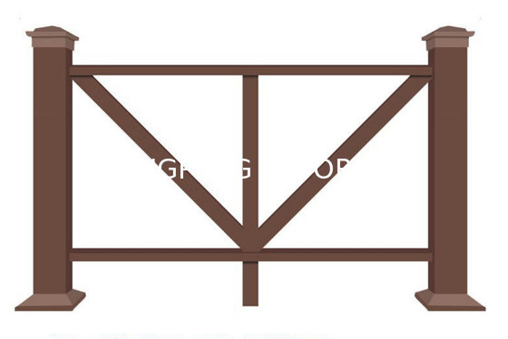 WPE plastic wood fence Plastic wood fence landscape material Environmental outdoor wpc fence
