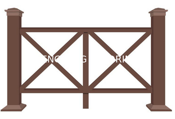 WPE plastic wood fence Plastic wood fence landscape material Environmental outdoor wpc fence