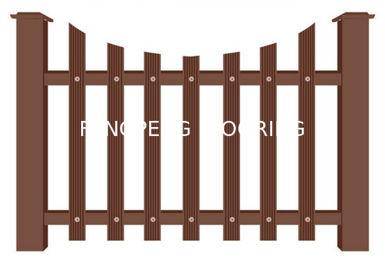 Direct wood plastic material fence fence Park wood plastic fence pe plastic wood fence manufacturer