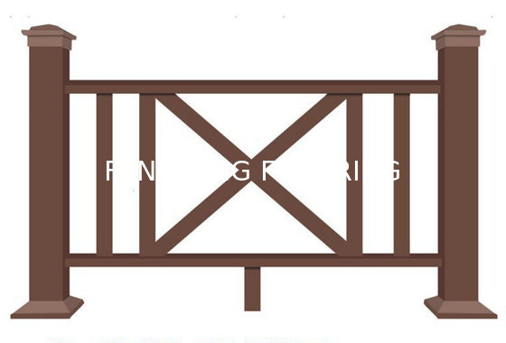 Pe plastic wood fence fence wood plastic material fence factory direct park wood plastic fence