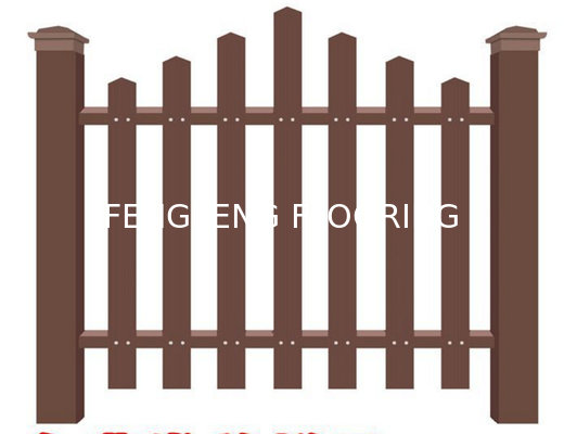 Pe plastic wood fence fence wood plastic material fence factory direct park wood plastic fence