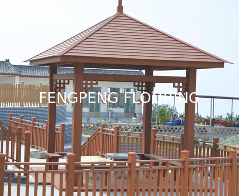 Outdoor Easy Install Decoration WPC Deck Pavilion Wood Plastic Composite Decking WPC Pavilion
