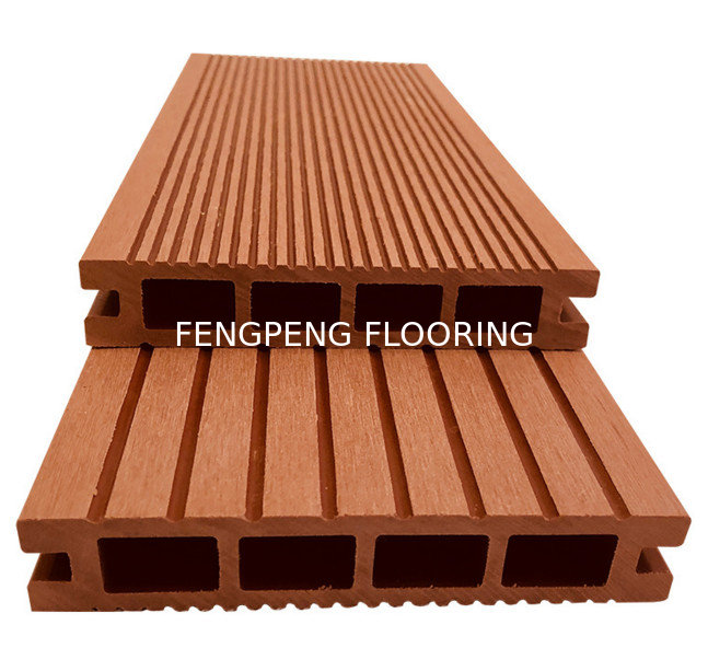 Supply hollow grooved plastic wood floor 135*25 outdoor swimming pool anti-skid floor environmental protection recycled