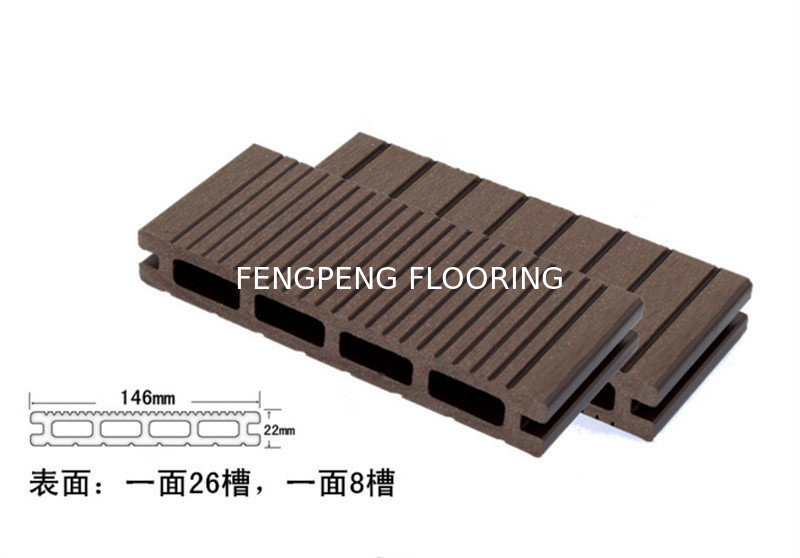 wood plastic floor Outdoor plastic wood flooring   Pe plastic wood flooring outdoor solid hollow wood plastic material
