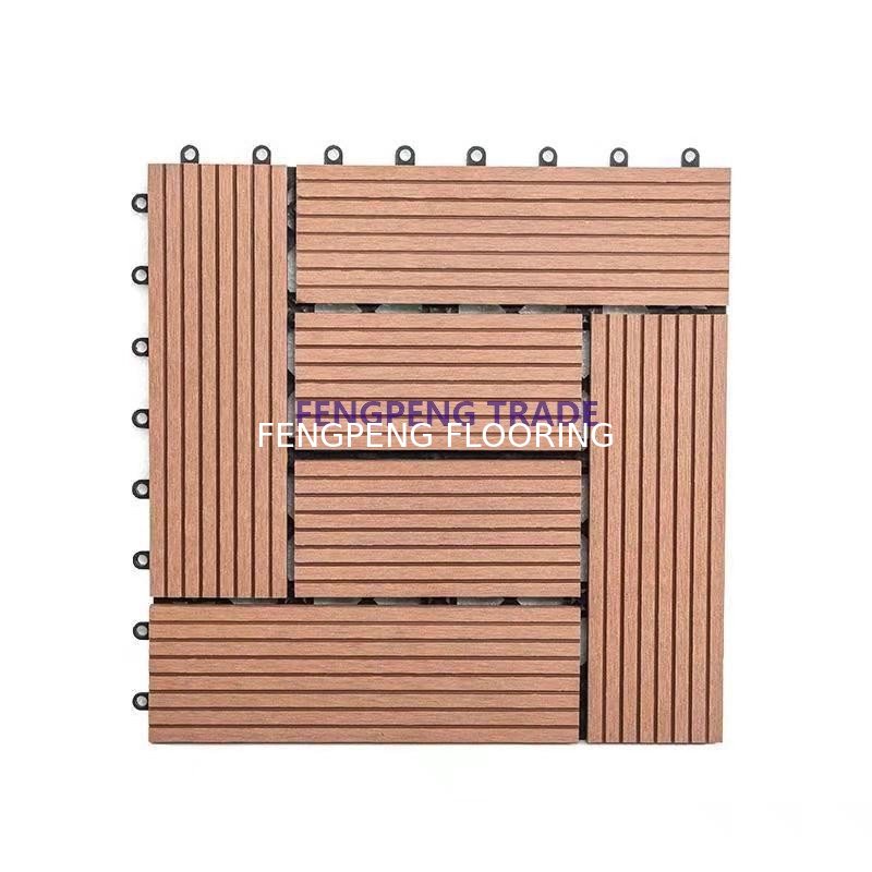 Recyclable wpc DIY flooring DIY Floor title Outdoor plastic wood flooring  PE composite  DIY flooring, WPC DECKING