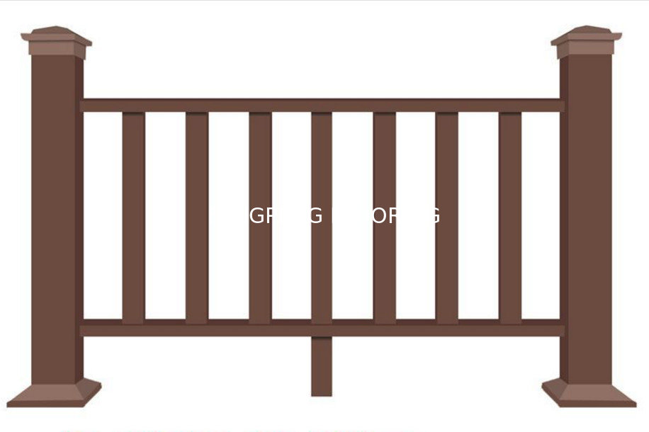 WPE plastic wood fence Plastic wood fence landscape material Environmental outdoor wpc fence