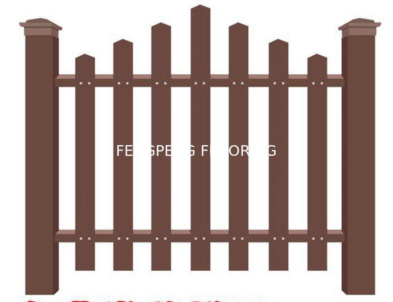 Pe plastic wood fence fence wood plastic material fence factory direct park wood plastic fence