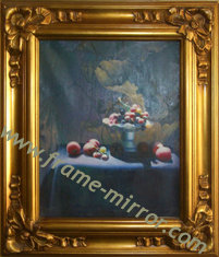 China wooden oil painting picture frame,office and home decoration supplier