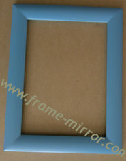 China blue wooden morden wall framed mirror supplier