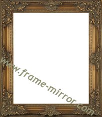 China antique golden wooden mirror frame,ornate wood classical mirror frame supplier