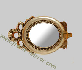 China high end golden bathroom mirror,home decor wall mirror supplier