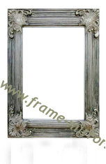 China shabby wood framed wall mirror supplier