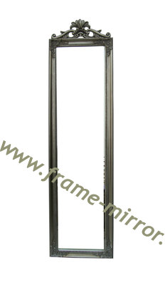 wood standing floor mirror with crown,cheval mirror,wood dressing mirror supplier