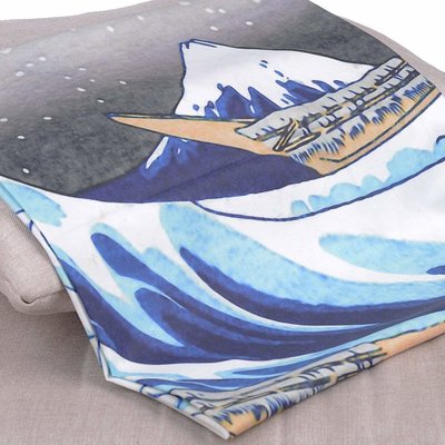 Kanagawa Great Wave Tapestry, Japanese Ocean Wave Tapestry, The Wave Tapestry with Sun Tapestries, Black and White Tapes