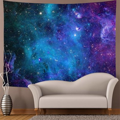 Galaxy Tapestry Blue Starry Sky Tapestry Universe Space Tapestry Wall Hanging Psychedelic Tapestry Mysterious Nebula Sta