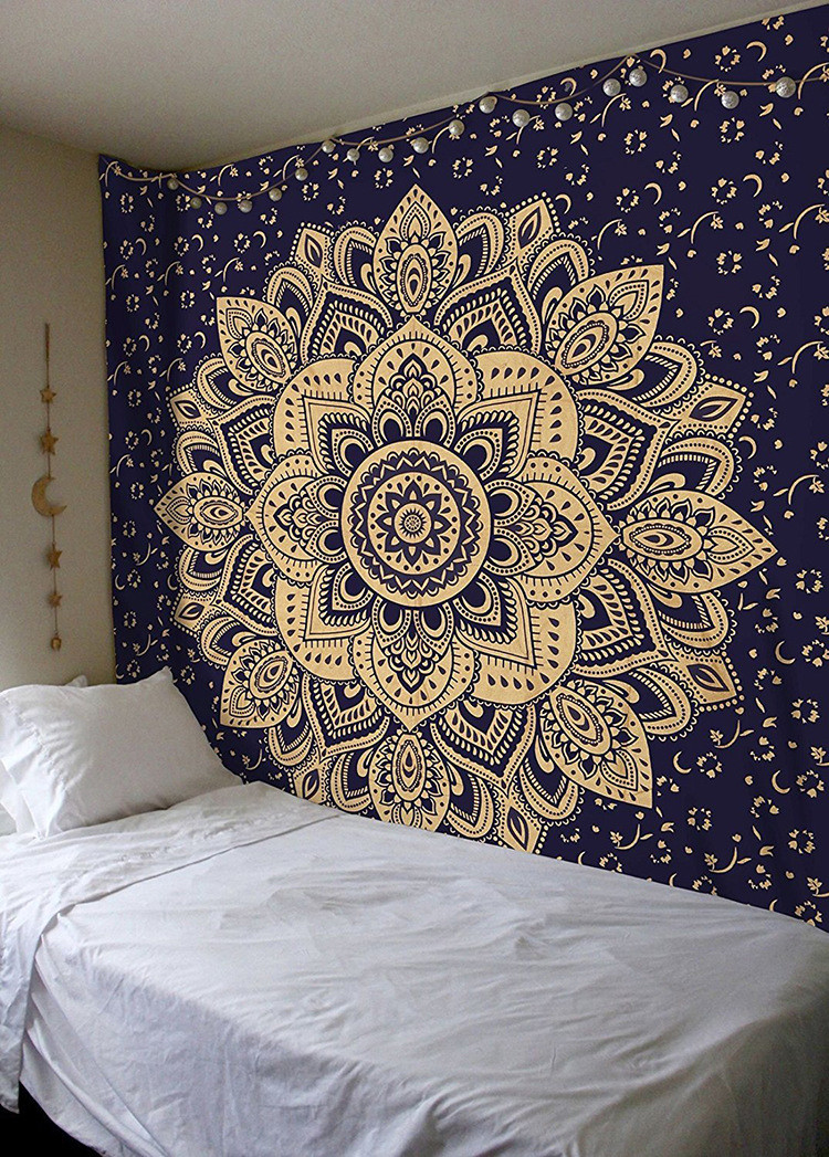 Mandala Tapestry , Hippie Bohemian Flower Psychedelic Indian Dorm Decor for Living Room Bedroom