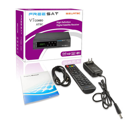Freesat V7 combo New  for USA/Mexico/Canada  ATSC DVB-S2 Digital tv Converter DVB-S2/ATSC Set Top Box