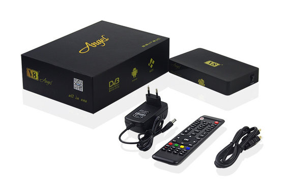Android box receiver V8 Angel Online dvb support IPTV wireless newcam cccam internet sharing