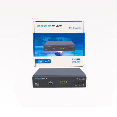 FREESAT V7 Terrestrial DVB-T/T2 1080P Full HD satellite receiver support LCN