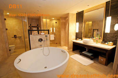 Cast stone bathtub