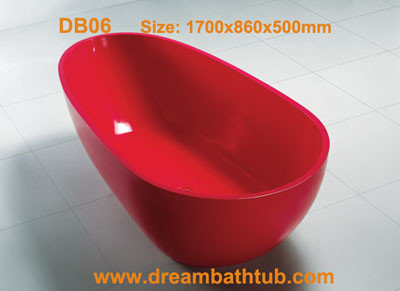Man-made stone bathtub