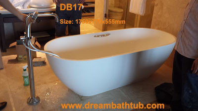 Quartz composite bathtub