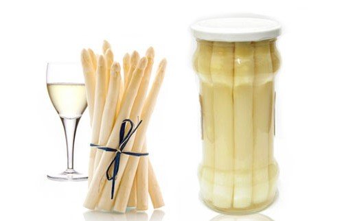 Salty Canned White Asparagus