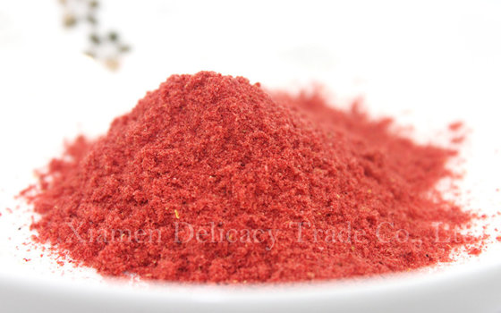Nutrition Red 80 Mesh Freeze Dried Strawberries Powder Dessert Making