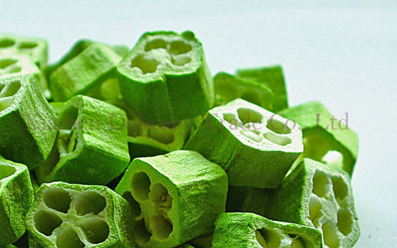 Delicious Healthy Freeze Dried Food Vegetable Okra Slices Bulk