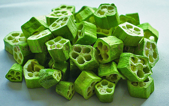 Delicious Healthy Freeze Dried Food Vegetable Okra Slices Bulk