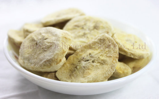 Natural Fruit Healthy Freeze Dried Food Banana 5mm - 7mm Sliced Crisp and Sweet