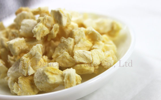 Natural Freeze Drying Lyophilized Fruit Pineapple Dices for desserts