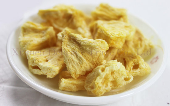 Natural Lyophilized Fruit Freeze Dried Pineapple Fruits Sliced Backpacking Food