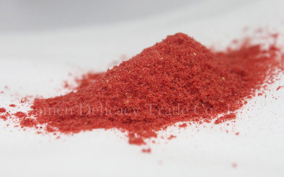 Red Strawberries Freeze Dried Fruit Powder 60 Mesh Freeze Drying Process Powder
