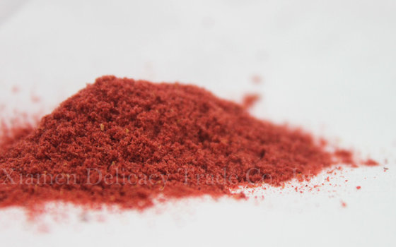 Red Strawberries Freeze Dried Fruit Powder 60 Mesh Freeze Drying Process Powder