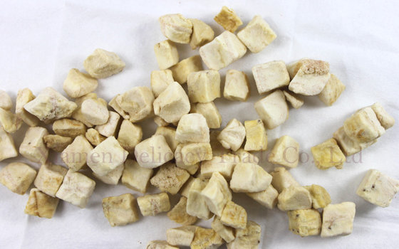 Nutritious Healthy Diced Fruits Freeze Dried Banana Cubes Baking