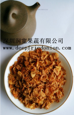 Delicious Brittle Deep Fried Onion , Golden Color Crispy Fried Onions