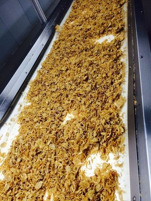 Dehydrated Flake Deep Fried Onion , Light Yellow Without Pigment