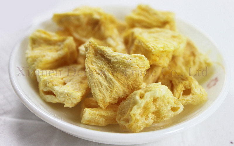 Natural Lyophilized Fruit Freeze Dried Pineapple Fruits Sliced Backpacking Food