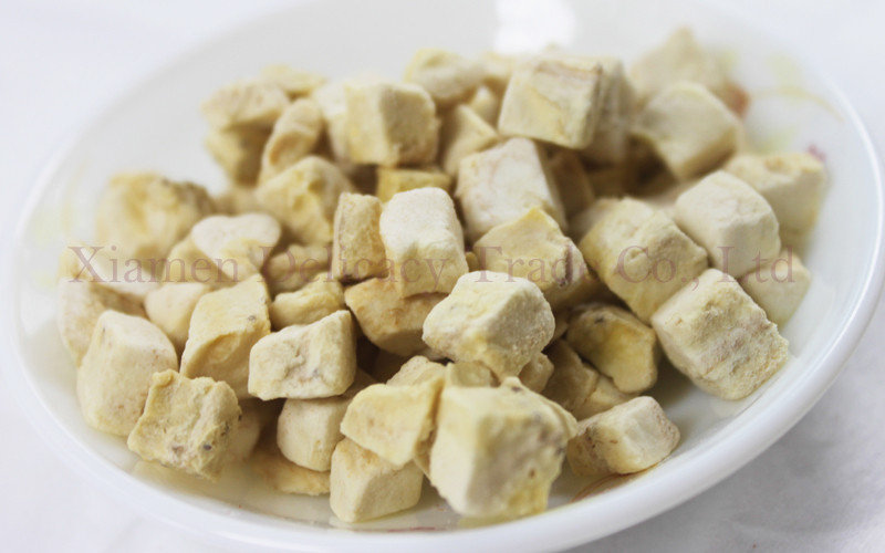 Healthy Freeze Dried Fruits Banana Dice Freeze Drying Food Products
