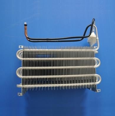 Blue Coating Fin Tube Heat Exchanger / Finned Pipe Heat Transfer Copper Material