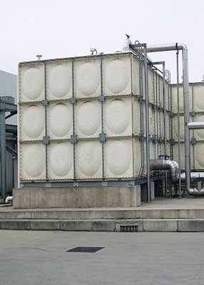 high quality FRP / fiberglass SMC water tank with food grade resin in water treatment