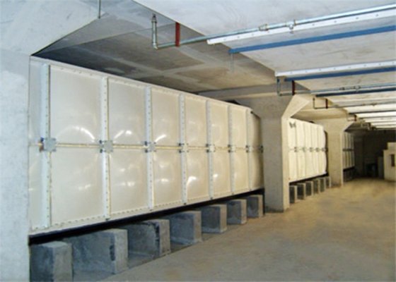 high quality FRP / fiberglass SMC water tank with food grade resin in water treatment
