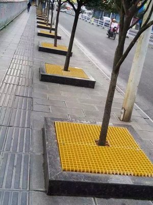 Fire Retardant and Chemical Resistant FRP GRP Molded Gratings Micro Mesh FRP Vinyl Ester Resin Grating