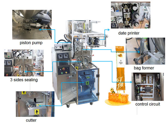Honey Stick Small Sachet Packaging Filling Machine Hot Sell Automatic 5g 8g 10g Multi-function Liquid Packing Machine 20