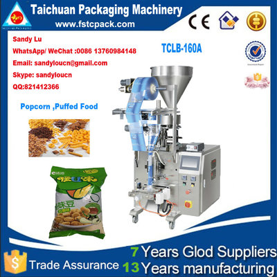 High Efficiency Low Cost Manual Small Automatic Volumetric Food Puff Rice Corn Flakes Namkeen Snack Packing MachIne