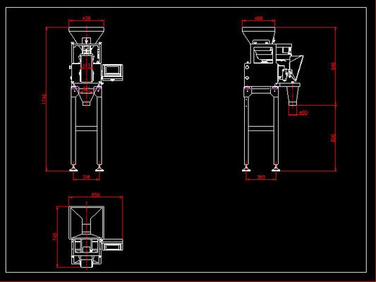 2 head particulate food chickpeas litter fine particles bag feeding and packaging machine