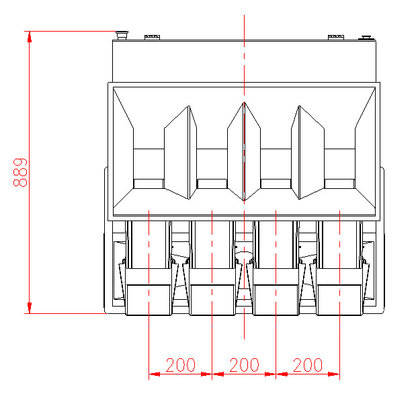 2 head particulate food chickpeas litter fine particles bag feeding and packaging machine