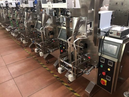 Automatic food granule sugar salt spice powder pepper flour coffee sachet grain bean vertical stick packing machine